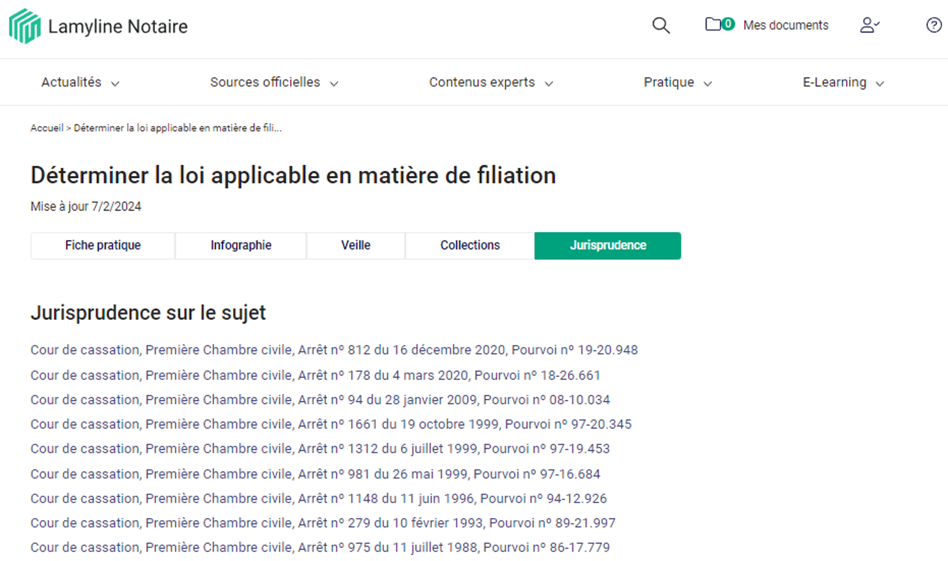Les fiches pratiques – Lamyline Notaire